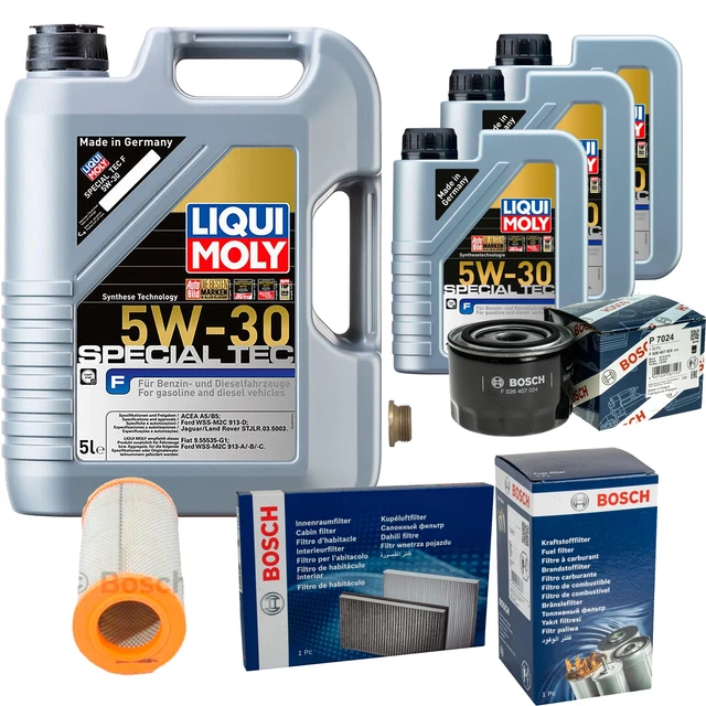BOSCH INSPECTION SET 8 L Liqui Moly Spécial Tec F 5W-30 pour Iveco Daily À EUR 181,89 - PicClick FR