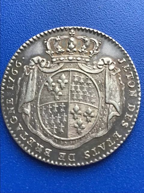 1 JETON EN Argent Des Etats De Bretagne Louis Xv 1766 EUR 45,00 ...