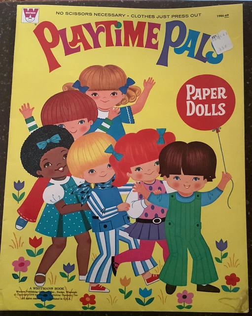 VINTAGE PLAYTIME PALS Paper Doll Dolls-Cut Outs~1970’s Whitman Mattel ...