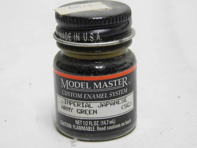 IMPERIAL JAPANESE ARMY GREEN SG 2114 MODEL MASTER Enamel Paint 1/2oz ...