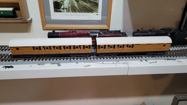 O GAUGE FINE scale LNER Suburban Brake coach set Kirk Models excellent ...
