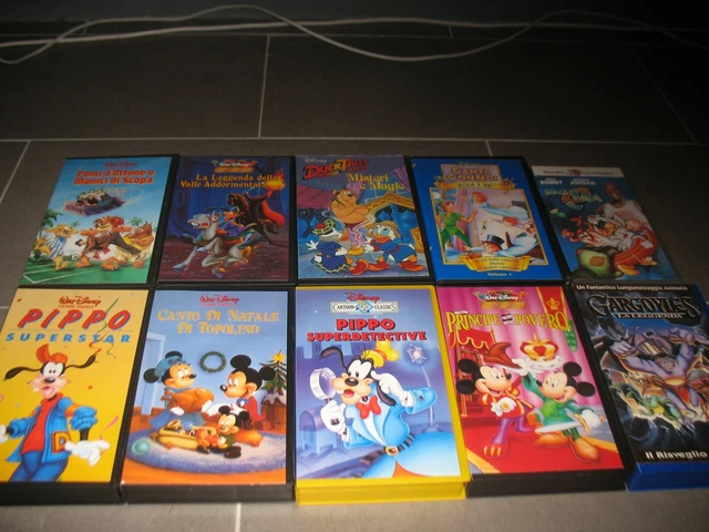 LOTTO 48 VHS videocassette disney muppet topolino DuckTales biancaneve ...