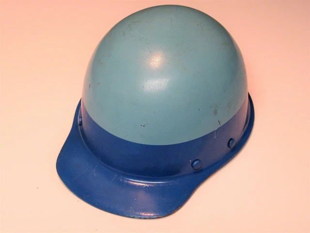 VINTAGE MSA SKULLGUARD Hard Hat Helmet Fibereglass Uss Steel Worker Vg ...