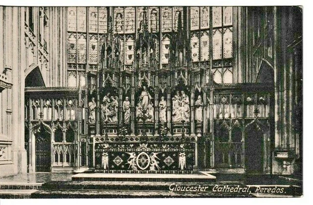 GLOUCESTER - THE REREDOS (FRITH) B&W POSTCARD (EARLY 1900s) $3.16 ...