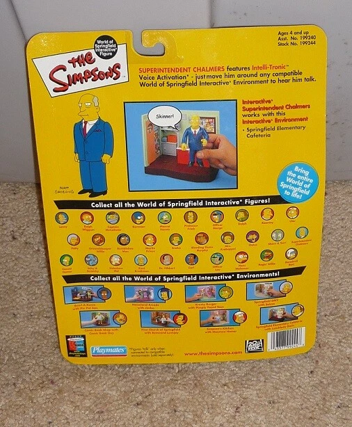 LOS SIMPSONS WORLD of Springfield 2002 Superintendent Chalmers ...