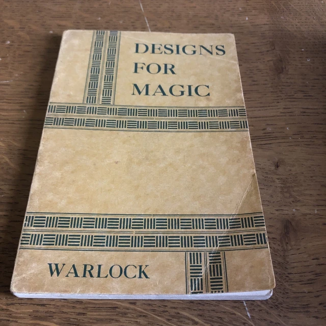 RARE VINTAGE MAGIC Book - Designs For Magic By Peter Warlock £31.92 ...