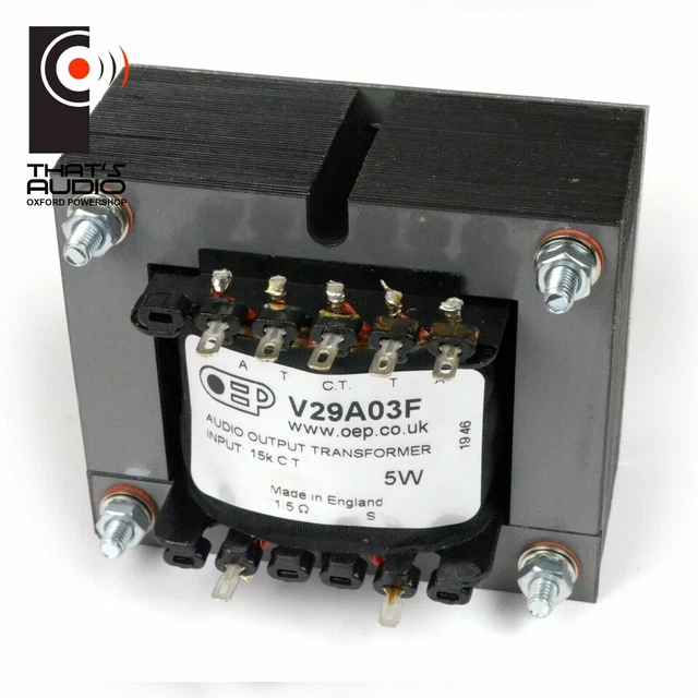 HI-FI AMPLIFIER OUTPUT transformer 5W PUSH-PULL (EL42 eg PYE Black Box ...