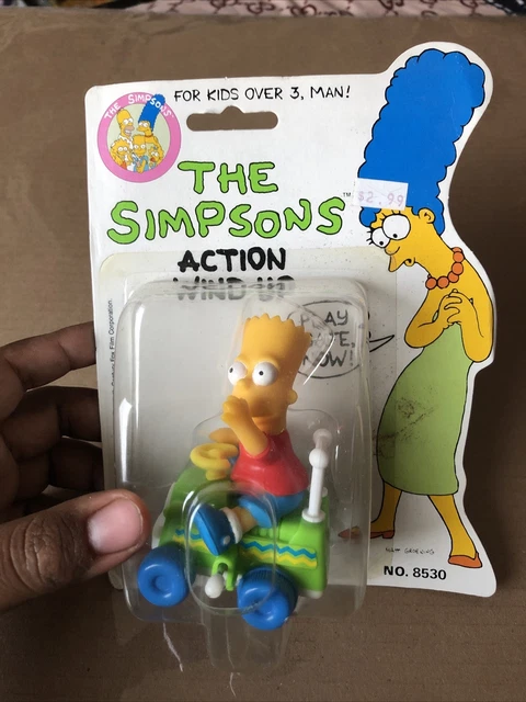 MATTEL THE SIMPSONS Action Wind Up Bart Simpson ***New In Package*** £ ...