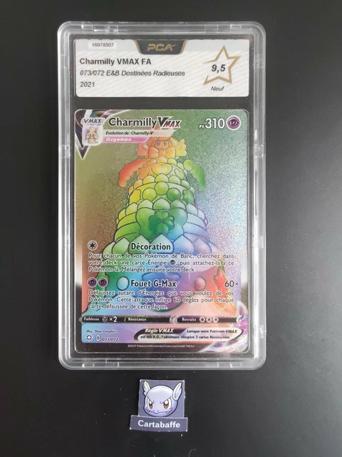 CARTE POKÉMON CHARMILLY VMax 073/072 PCA 9.5 EB4.5 Destinées Radieuses ...