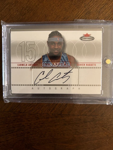 CARMELO ANTHONY 2003-04 Fleer Mystique Rooke Ink Appeal Autograph /225 ...