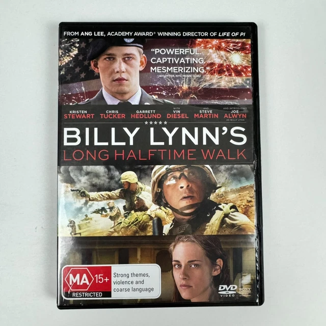 BILLY LYNN'S LONG Halftime Walk (DVD 2016) Kristen Stewart Chris Tucker ...