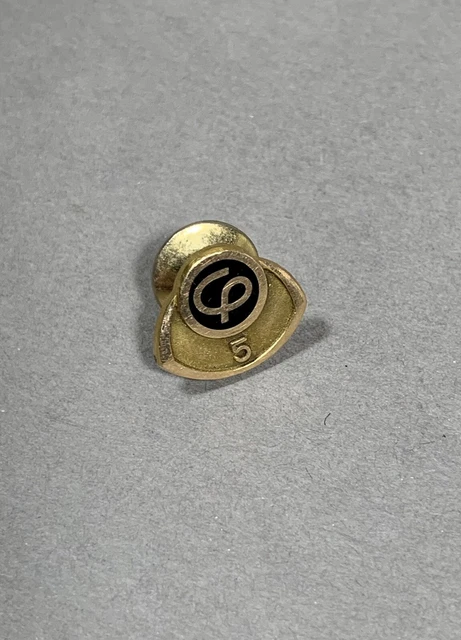 VINTAGE CONSUMERS POWER Company Employee 5 Years 10k Pin Award Michigan ...