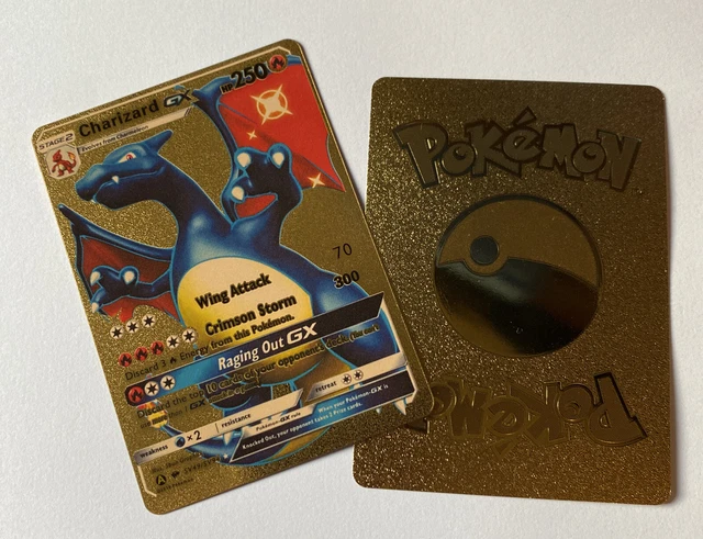 CHARIZARD GX GOLDEN Card Gold Limited Edition Collectable Card EUR 1,72 ...