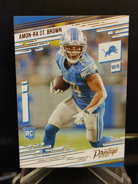 AMON-RA ST. BROWN RC 2021 Panini Chronicles Prestige #234 - Detroit ...