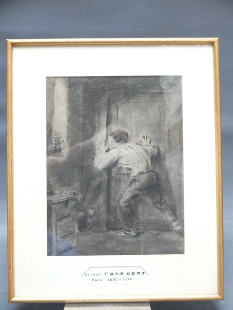 OCTAVE TASSAERT DESSIN Ancien Portrait Homme // Tableau Peinture ... OCTAVE TASSAERT DESSIN Ancien Portrait Homme // Tableau Peinture ...