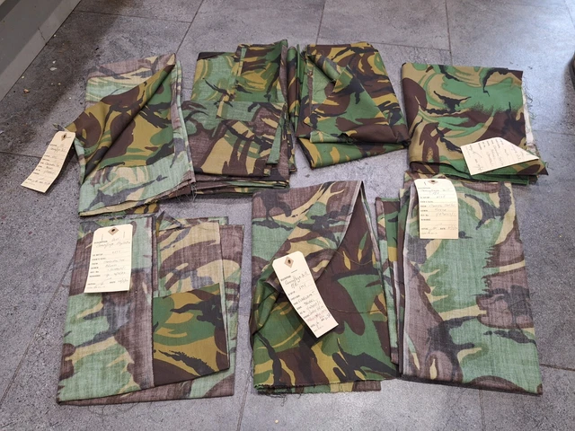 7 SWATCHES OF British DPM 1980s Sample material / Fabric £50.00 ...