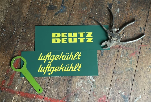 DEUTZ STICKERSET ON Refroidit L'Air Deutz Jaune Autocollant Tracteur ...
