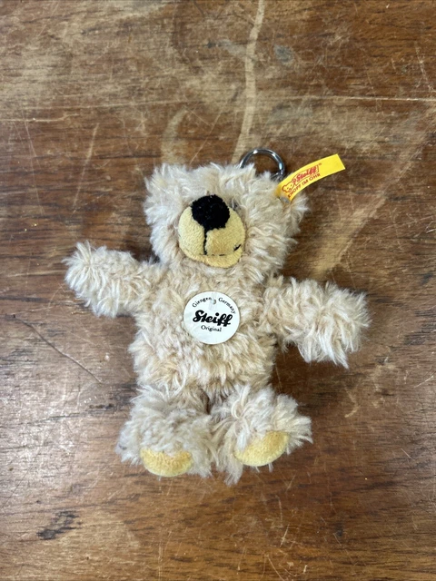 STEIFF CHARLY TEDDY Bear Keyring Clip Soft Plush Toy 111884 £20.00 ...