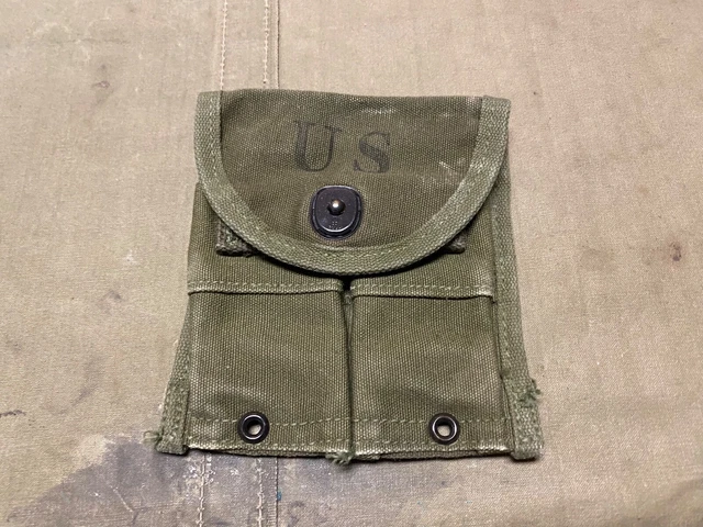 ORIGINAL POST WWII Us Army M1 Carbine Rifle Belt Ammo Pouch £19.03 ...