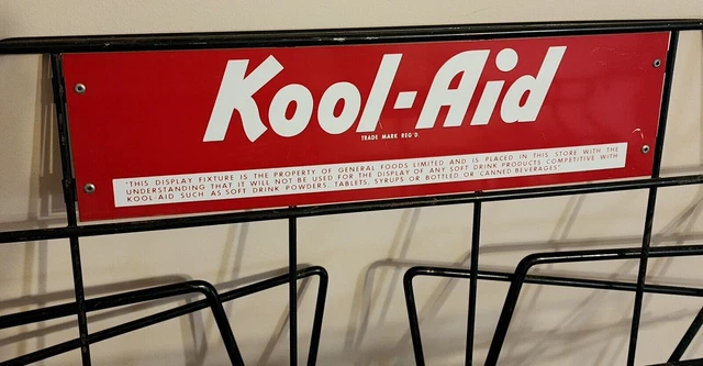 RARE EXAMPLE 1950'S Vintage Kool Aid Grocery Store Display Rack Shelf ...