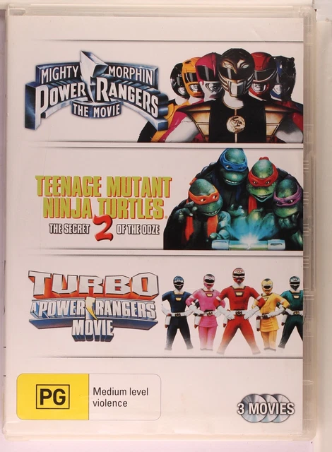 MIGHTY MORPHIN POWER Rangers/Teenage Mutant Ninja Turtles 2/Turbo (DVD ...