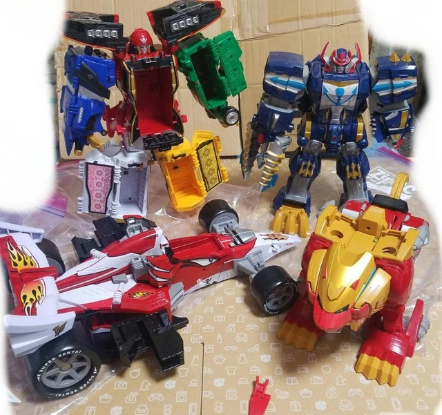 BANDAI JAPÓN MEGAZORD Power Rangers Super Megaforce Sentai Gokaiger DX ...