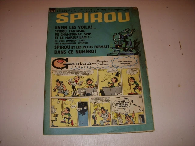 SPIROU 1273 06.09.1962 Raymond MARCILLAC Le FURET CONCOURS EUROPRESS ...