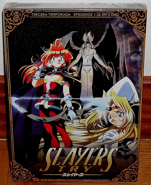 SLAYERS TRY BOX 3 Troisième Saison 5 Disques DVD Neuf Scellé (Sans Ouvrir) R2 EUR 61,84 ...