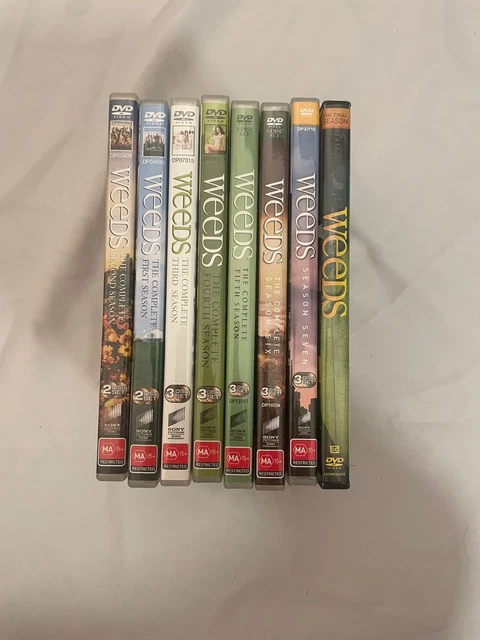 WEEDS COMPLETE COLLECTION DVD Seasons 1-8 1 2 3 4 5 6 7 8 Regions 1 & 4 ...