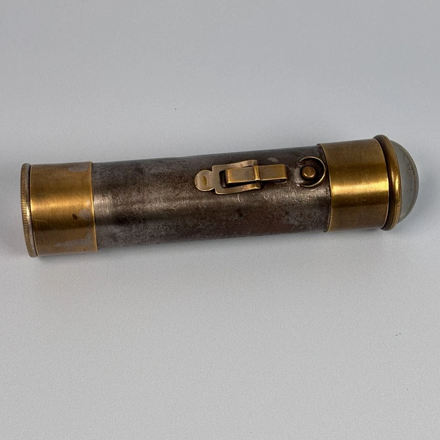 WW1 BULL'S-EYE BRITISH Army Trench Torch With Broad Arrow Stamp On Base ...