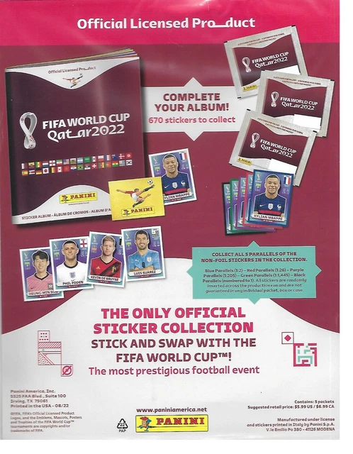 PANINI FIFA WORLD Cup QATAR 2022 Collectible Official Sticker Album + Stickers $24.95 - PicClick CA