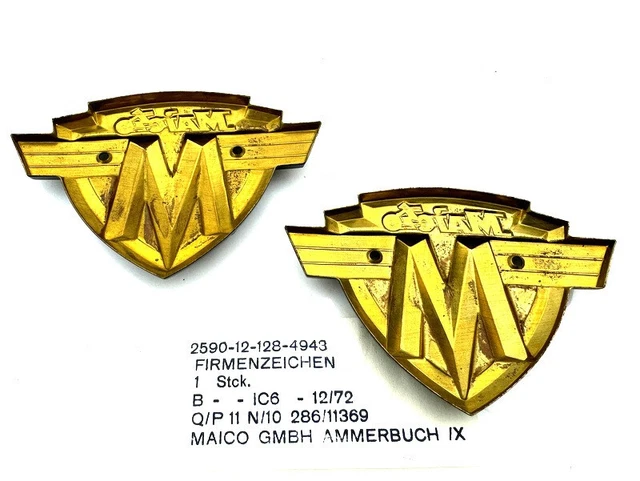MAICO M 250 B Bundeswehr Enduro original Tank Emblem Firmenzeichen ...