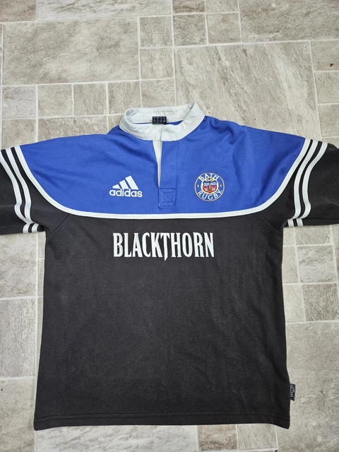 RARE ORIGINAL BATH Rugby Shirt 2001/2002 Home Adidas MEDIUM VGC £114.99 ...
