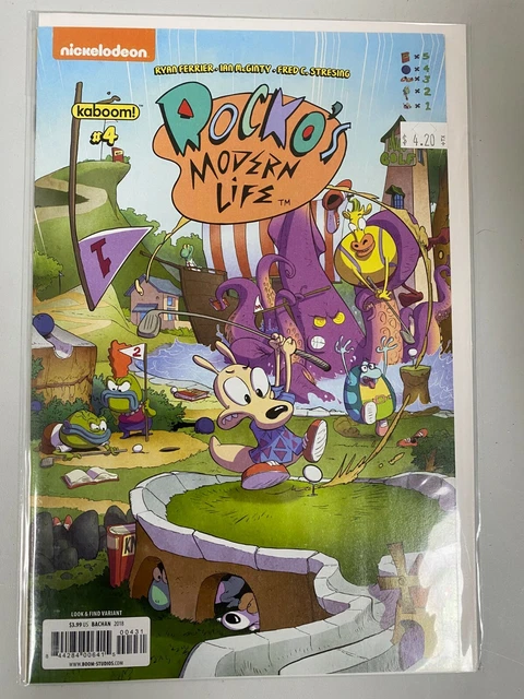 ROCKO'S MODERN LIFE 4 NM/NM- BOOM! Comics 4B Variant look & Find bachan ...