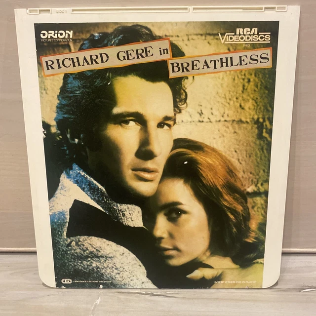 BREATHLESS RICHARD GERE CED Video Disc Movie 🎥 Orion 1983 $8.39 ...