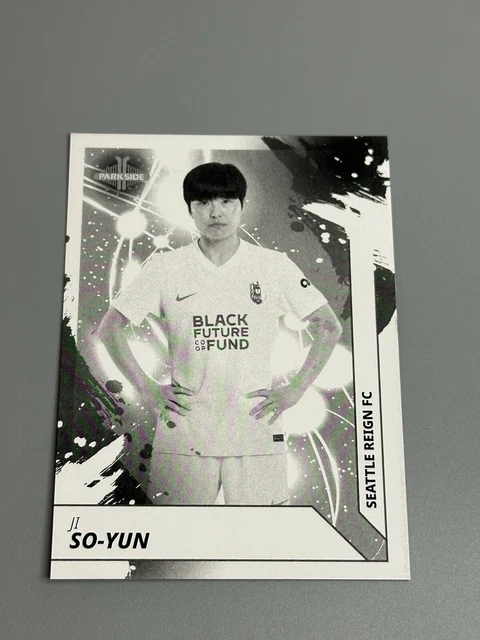 JI SO-YUN 2024 Parkside NWSL Vol 1 bianco e nero parallelo #126 Seattle ...
