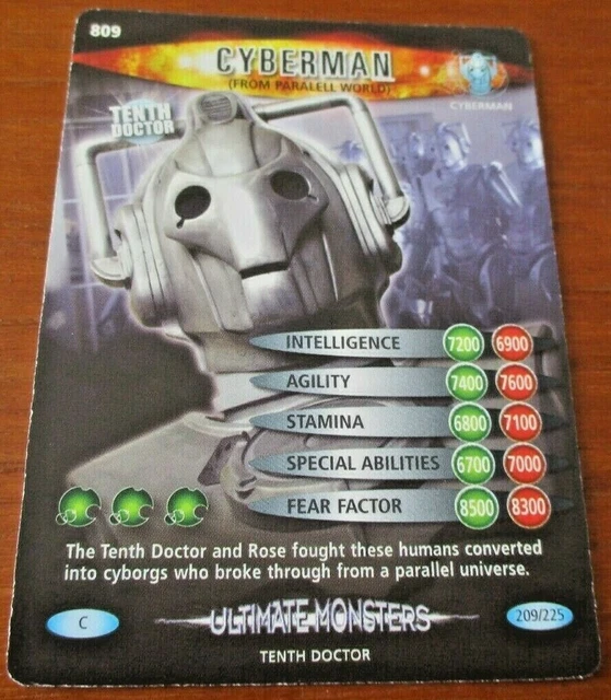 DOCTOR WHO BATTLES In Time Ultimate Monsters 809 Trading Card EUR 1,45 ...