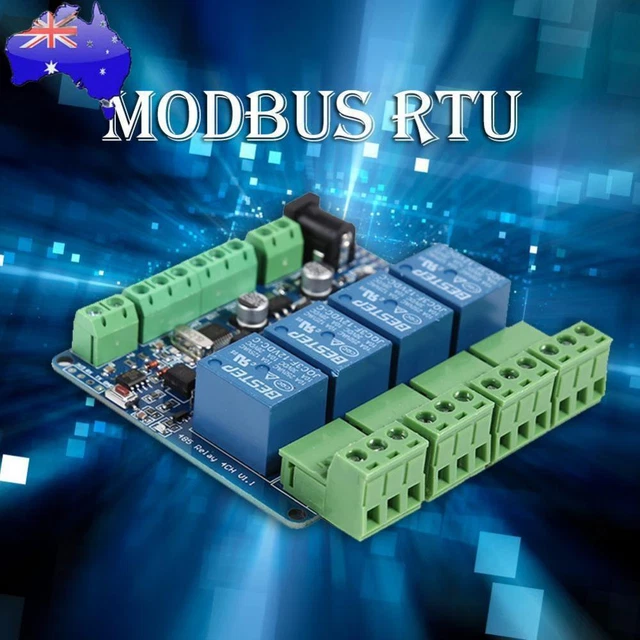 MODBUS RTU 4 Way Relay Module TTL/RS485 Interface Communication with Indicators $19.46 - PicClick AU