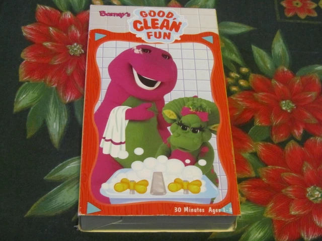 ~BARNEY'S GOOD CLEAN Fun~Vhs~Teaches Kids Hygiene~Bj~Baby Bop~Hannah ...