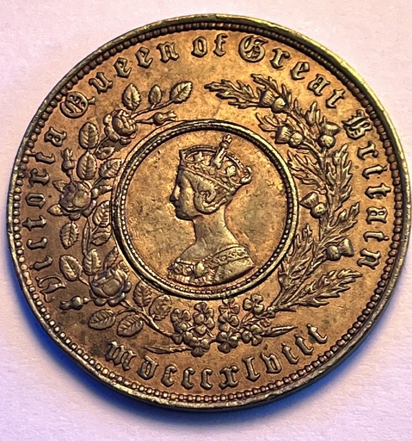 GREAT BRITAIN MODEL 1848 Queen Victoria Model Crown Rare 27mm 4# £107. ...