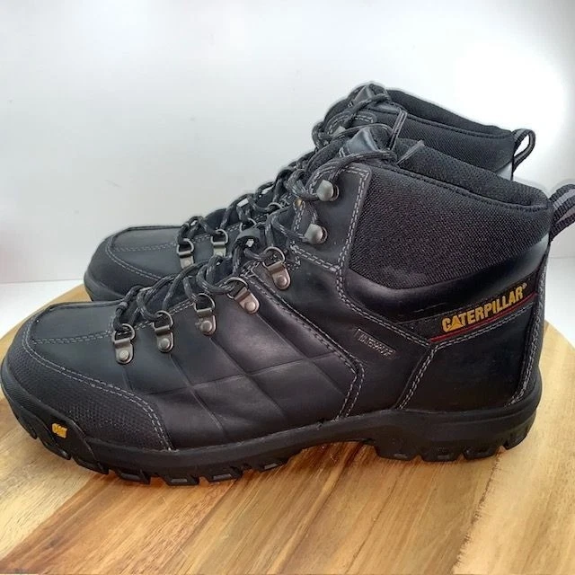 CAT FOOTWEAR MEN'S Threshold Waterproof Soft Toe Work Boot Black 14 ...
