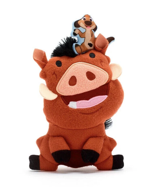 DISNEY STORE LION King Timon & Pumbaa VHS Stuffed Plush Toy Doll 8 ...