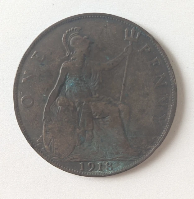 MÜNZE ONE PENNY Großbritannien 1918 EUR 1,00 - PicClick DE