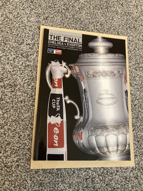 EVERTON V MANCHESTER UTD FA CUP SEMI FINAL PROGRAMME - WEMBLEY -19/04 ...