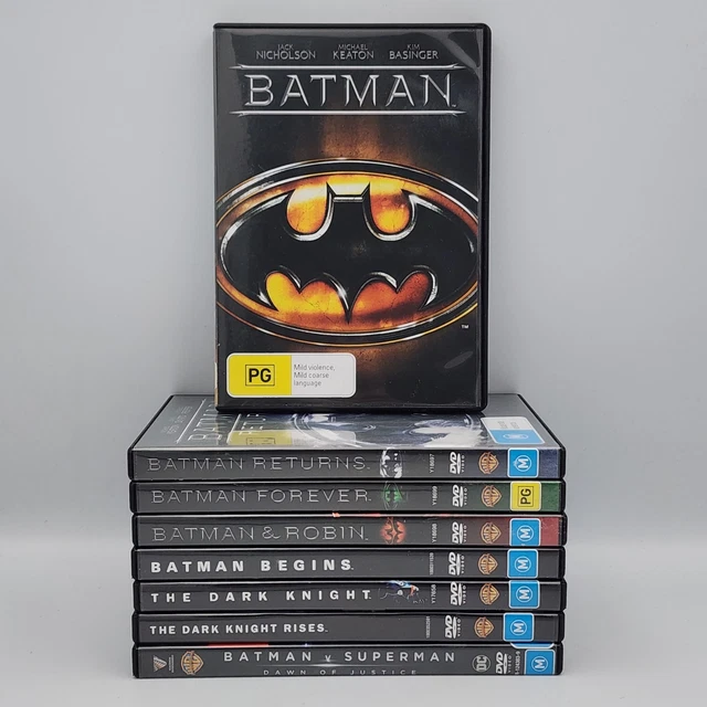 BATMAN + SUPERMAN 8x DVD Movie Bundle - Region 4 DVD Excellent ...