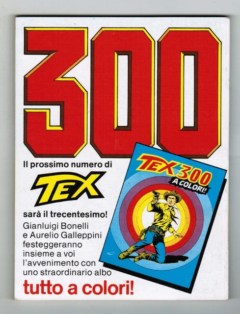 TEX GIGANTE N. 299 - Fuga Da Anderville Lire 1200 EUR 1,50 - PicClick IT