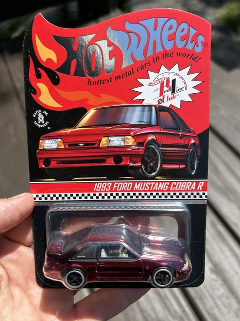 HOT WHEELS 2022 RLC 1993 FORD MUSTANG COBRA R rouge comme neuf EUR 32 ...