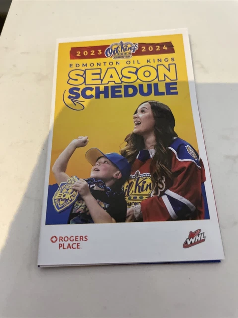 EDMONTON OIL KINGS 2023 2024 Pocket Schedule. $3.49 - PicClick CA