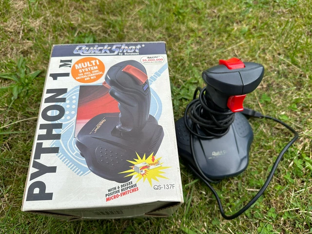 BONDWELL QUICKSHOT PYTHON 1m Joystick Commodore, Atari, CPC464, Sega ...
