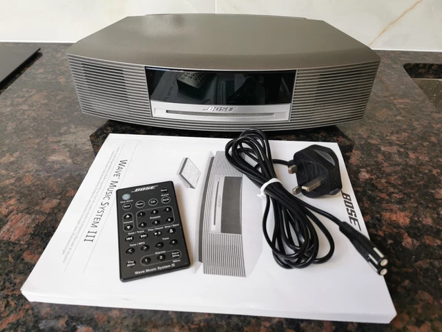 BOSE WAVE III CD Radio DAB DAB+ AM FM Touch On/Off Remote Platinum ...